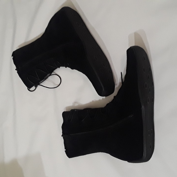 Jamie Mascaro | Shoes | Vintage Jamie Mascaro Suede Laceup Mid Calf ...